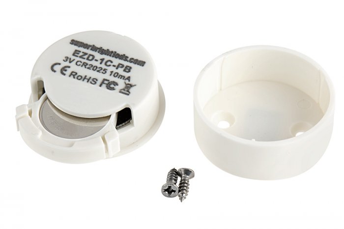 Mini RF Single Color Push Button LED Dimmer Switch w/ Magnetic Base for ...